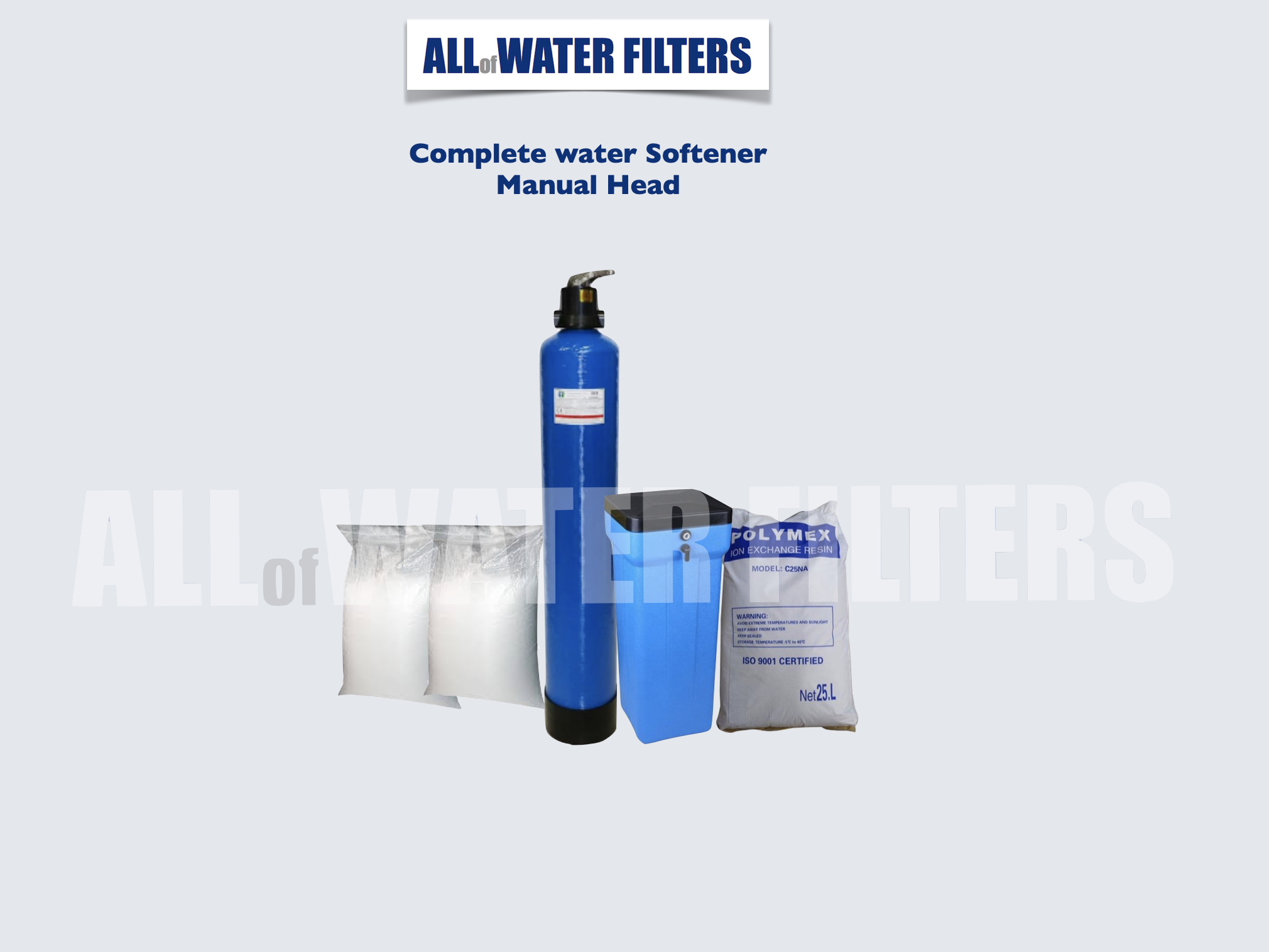 Complete Water Softener Vessel With Manual Filter Head | Products ...